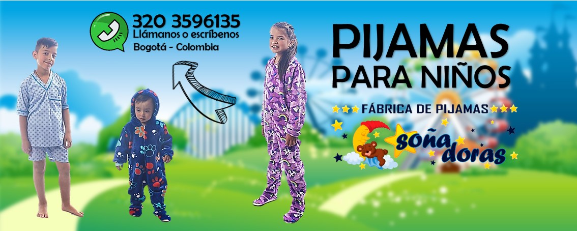 Pijamas Soñadoras, fabrica de pijamas personalizadas Bogotá, Colombia.